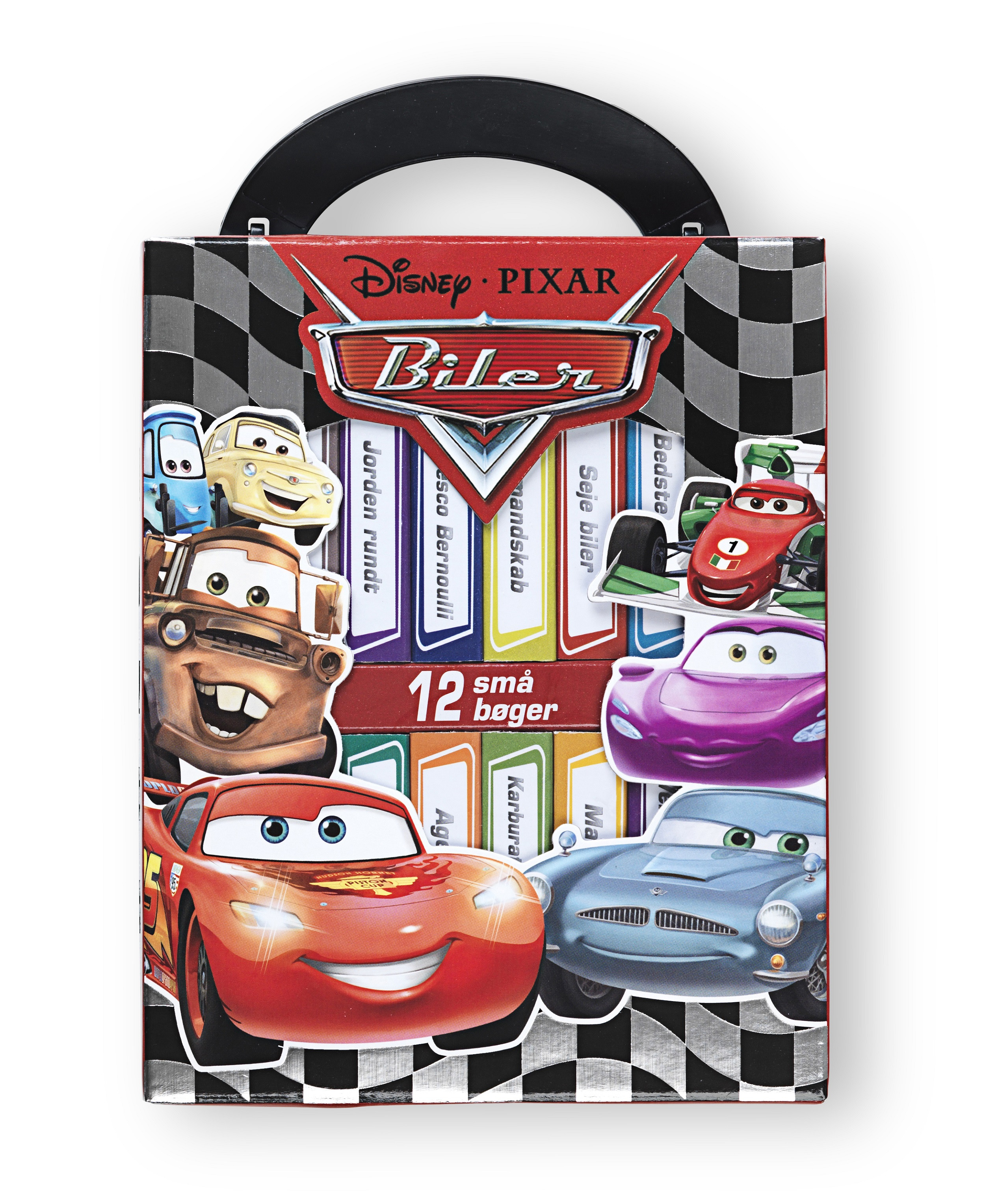 Disney Mit første bibliotek Biler: 12 små bøger i boks med håndtag ...