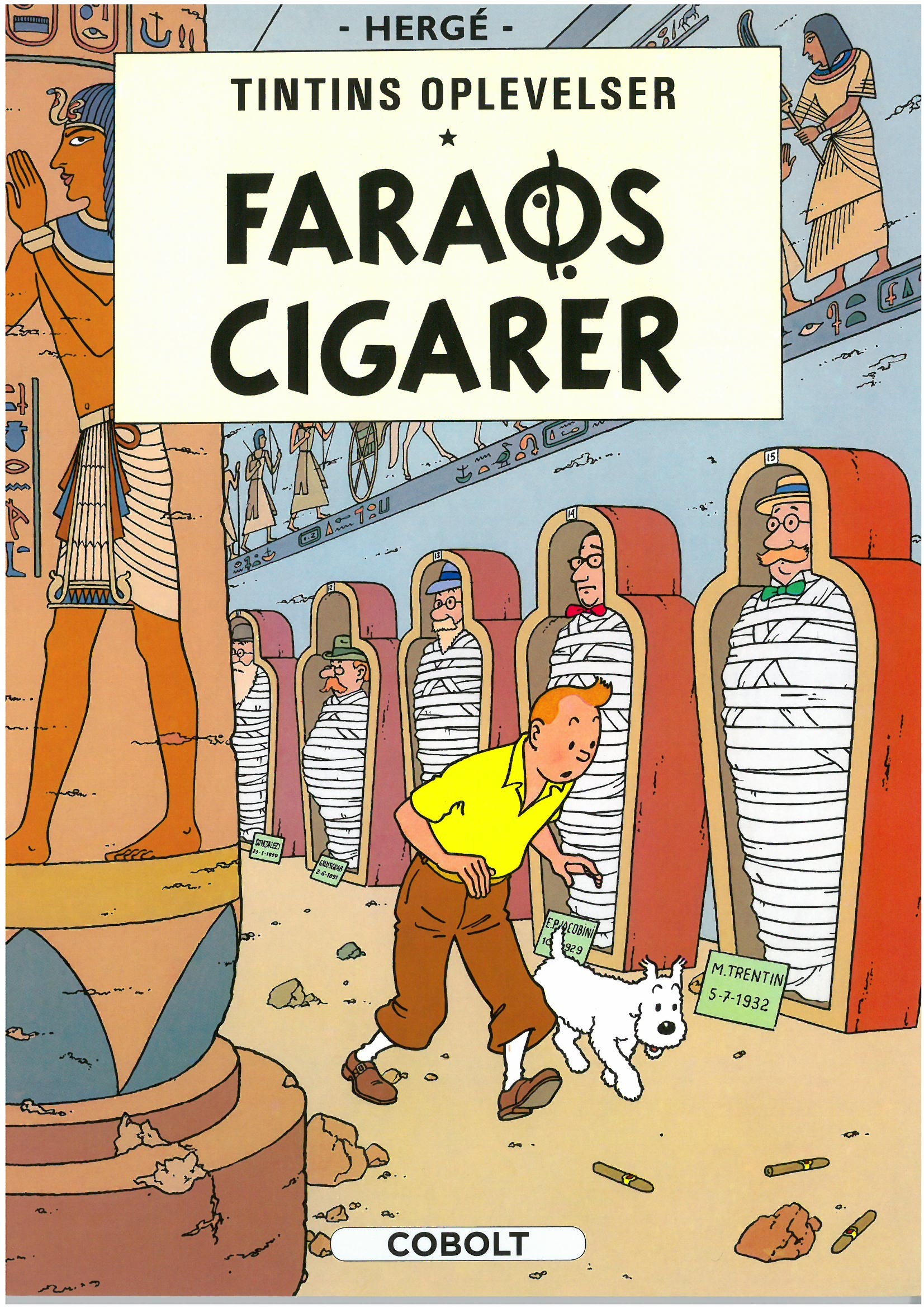 Tintin: Faraos cigarer - softcover (Bog, Hæftet, Dansk) af Hergé