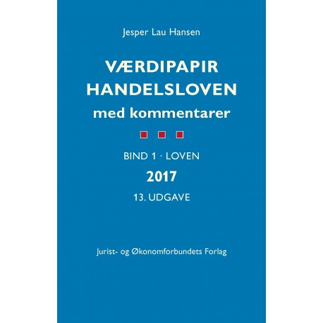 Værdipapirhandelsloven: med kommentarer (Bog, Hæftet, Dansk) af Jesper ...