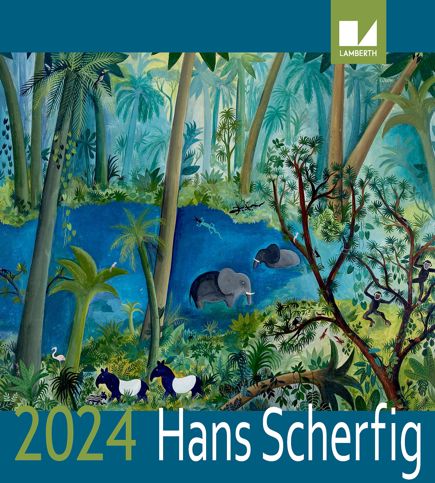 Hans Scherfig kalender 2024 (Bog, Spiralryg, Dansk) af Hans Scherfig