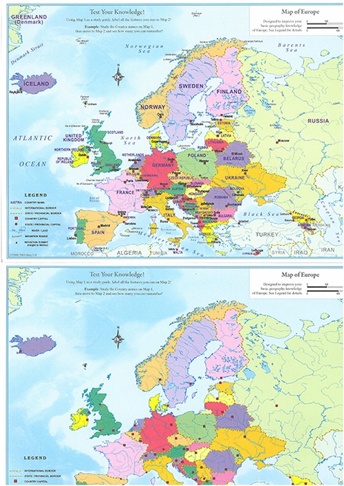 Europe Educational Map Set (Plano, Engelsk) af ITM Publications
