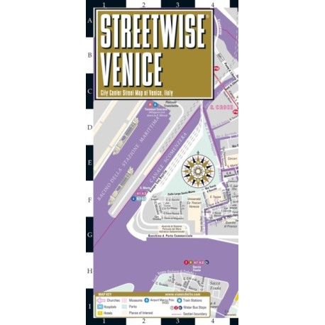 Streetwise Venice Map - Laminated City Center Street Map of Venice ...