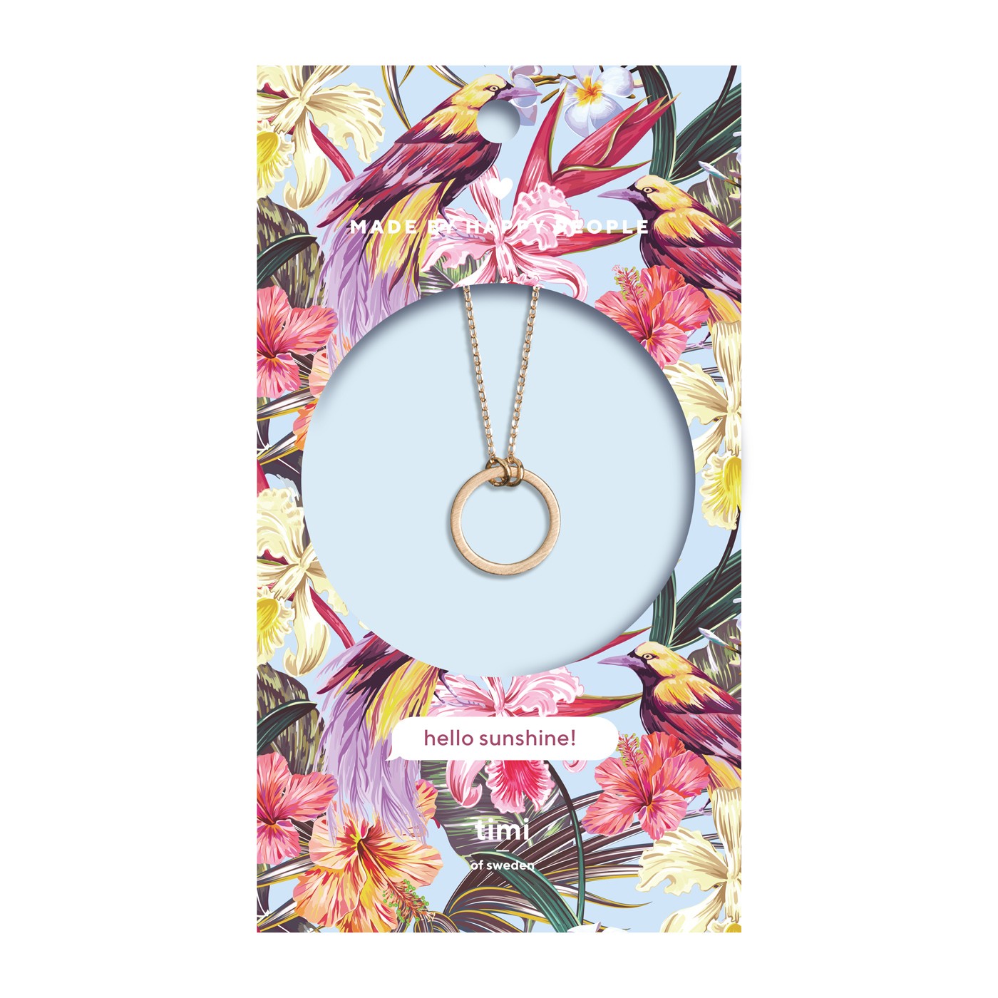 Timi of Sweden: Hello Sunshine! Circle Necklace - Gold (Smykke, Necklace)