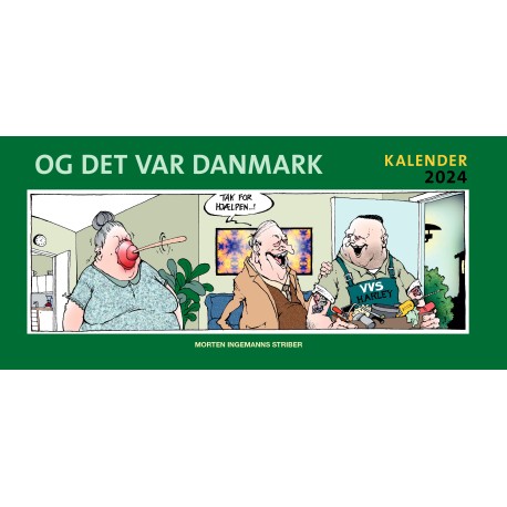 Og det var Danmark kalender 2024 (Indbundet, Dansk) af Morten Ingemann